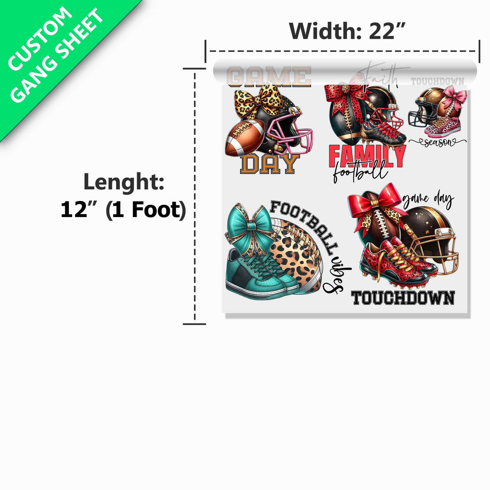 22" UV DTF Gang Sheet (3D UV DTF Stickers) ($0.60/inch) – UTM PRINTING