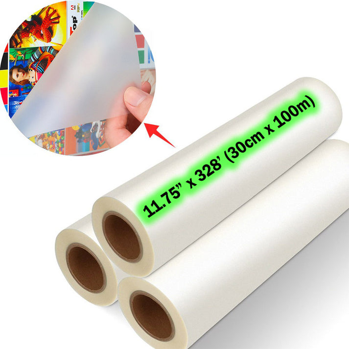 DTF Film Roll 11.75" x 328' (30cm x 100m) Single Matte Warm/Cold Peel ...