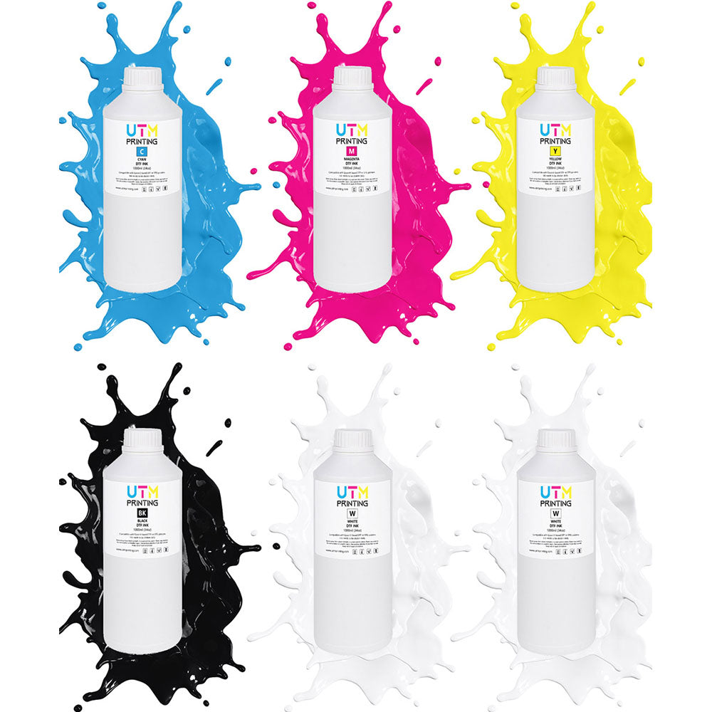 DTF Ink 1L (33.81oz) - UTM High Quality Textile Pigment Ink $39.99 ...