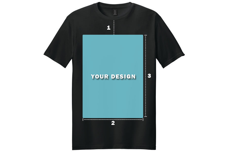 DTF TRANSFER TSHIRT SIZE & PLACEMENT GUIDE – UTM PRINTING