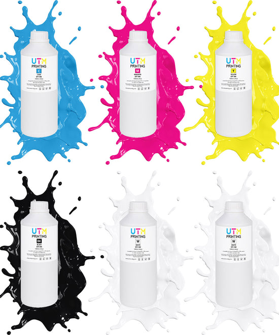 DTF Ink 1L (33.81oz) - UTM High Quality Textile Pigment Ink $39.99 ...