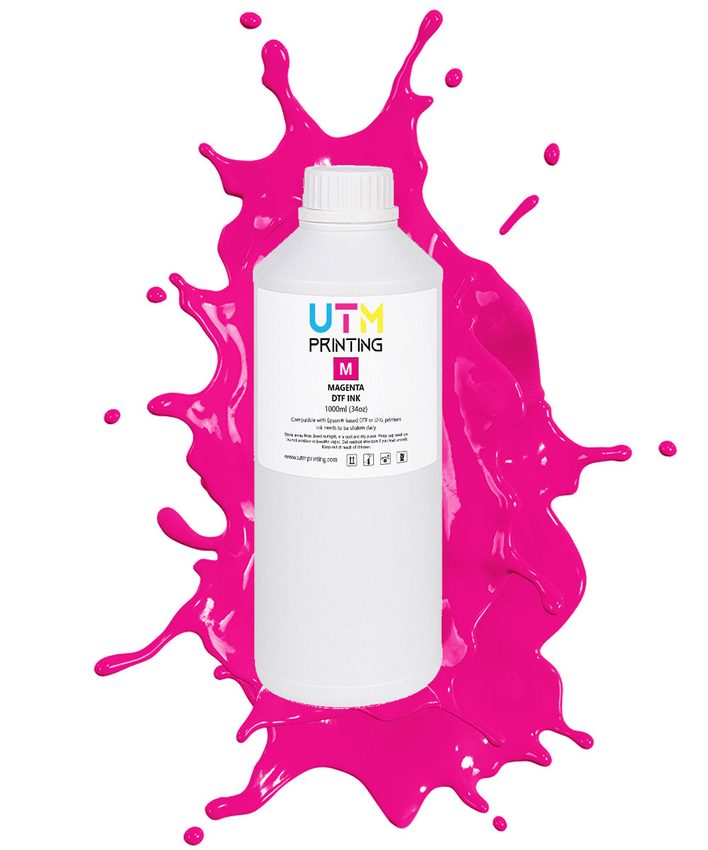 DTF Ink 1L (33.81oz) - UTM High Quality Textile Pigment Ink $39.99 ...
